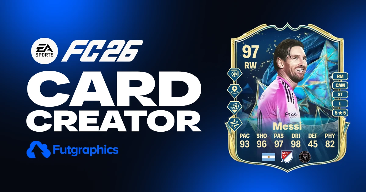 FC26 Card Creator - Create Custom FIFA Ultimate Team Cards | FutGraphics | FutGraphics